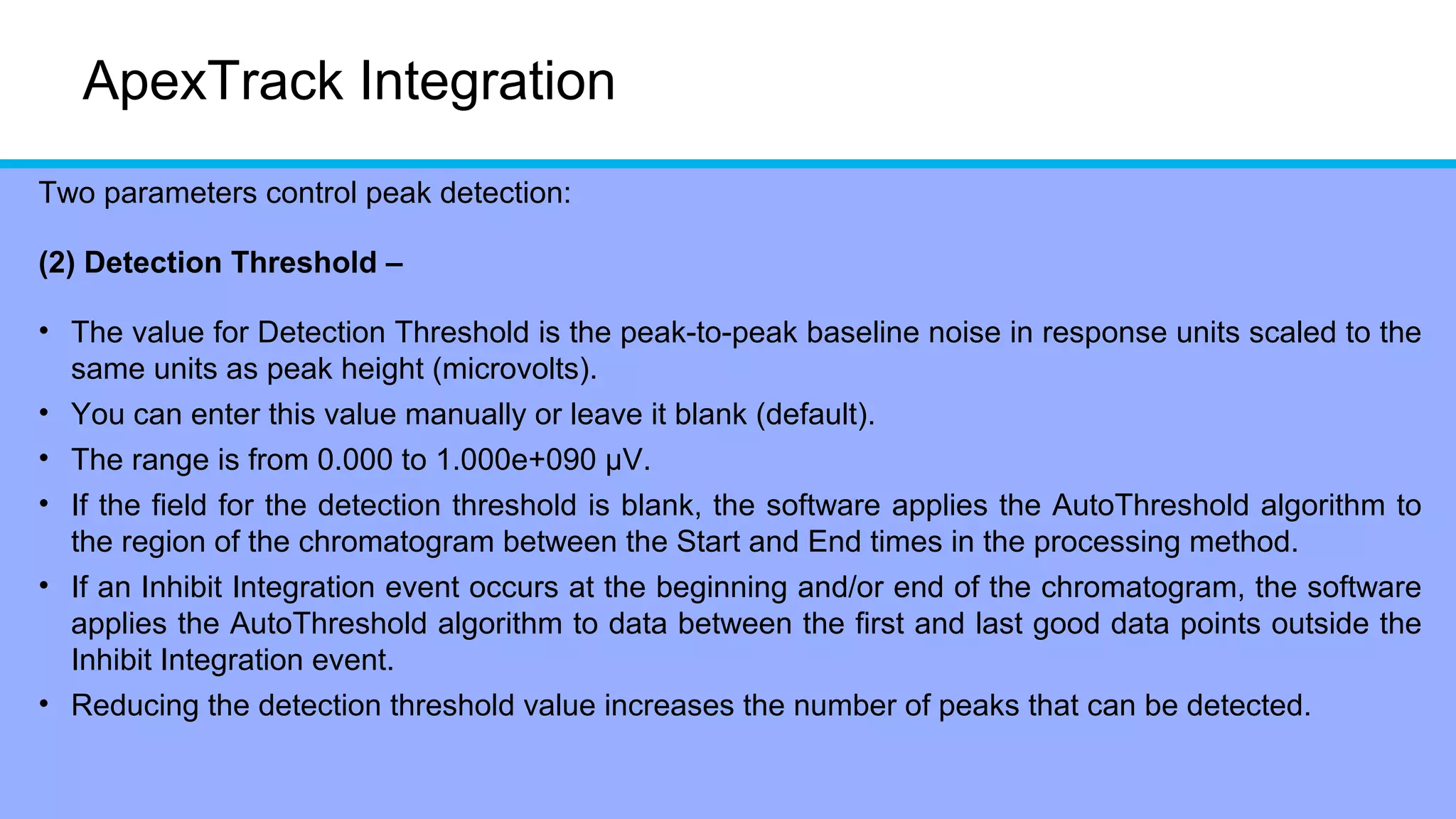 HPLC - Peak integration for chromatography | PPT
