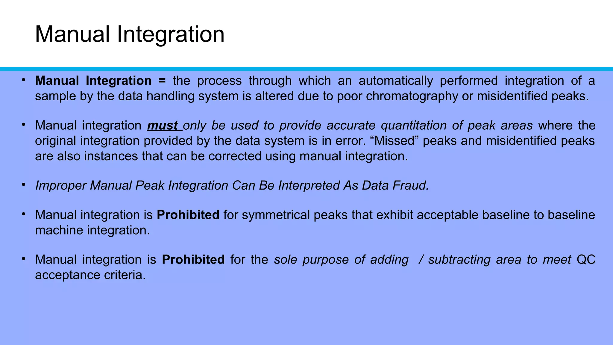 HPLC - Peak integration for chromatography | PPT