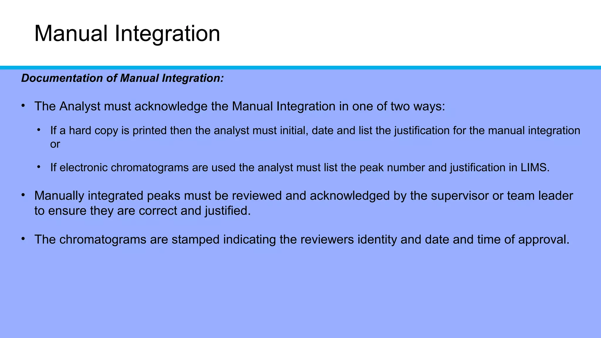 HPLC - Peak integration for chromatography | PPT
