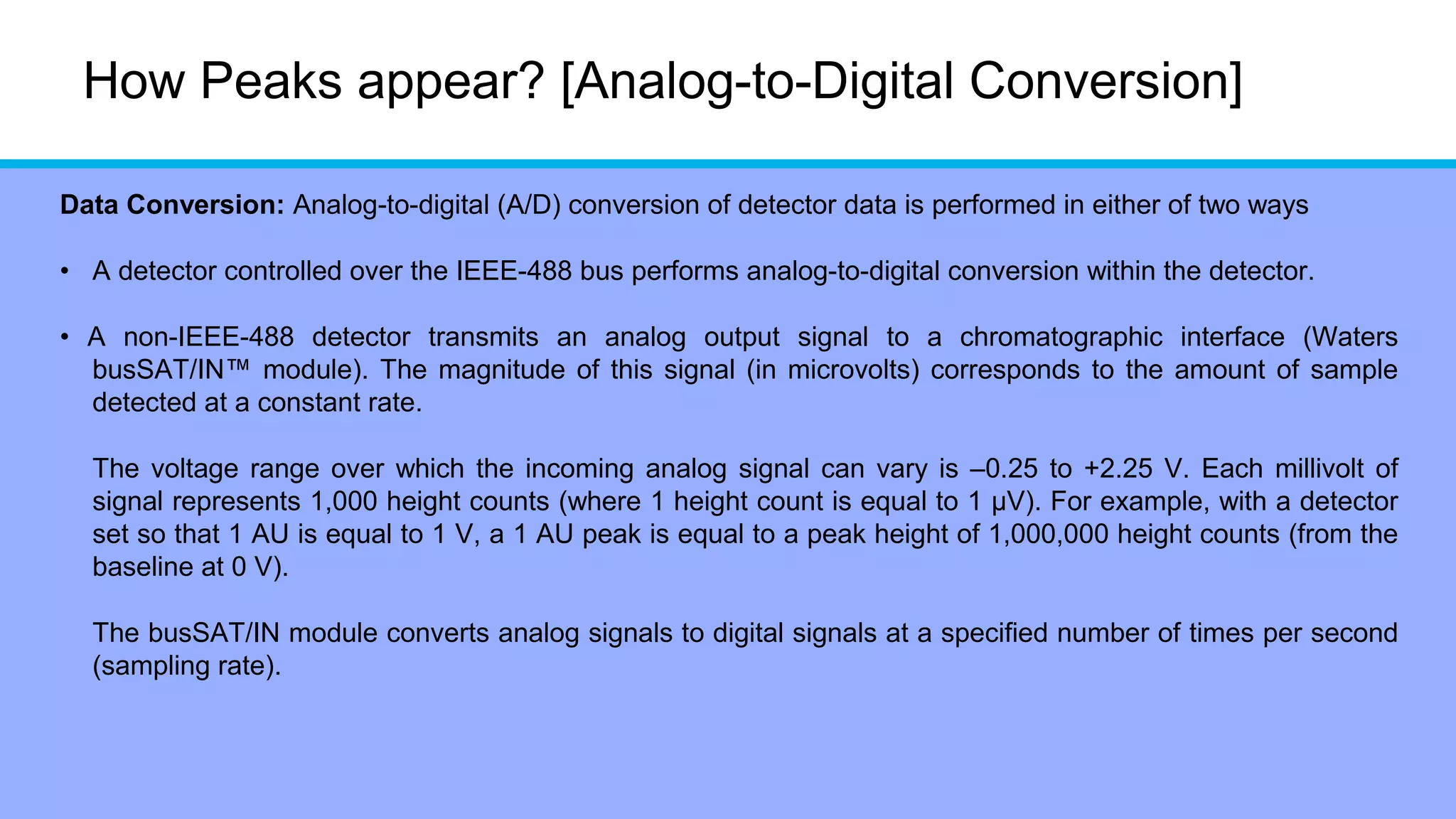 HPLC - Peak integration for chromatography | PPT | Chemistry | Science
