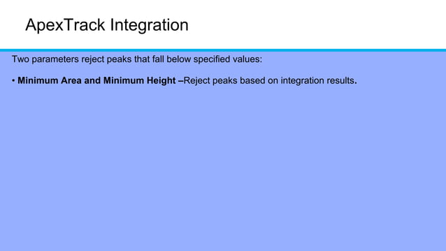 HPLC - Peak integration for chromatography | PPT | Chemistry | Science
