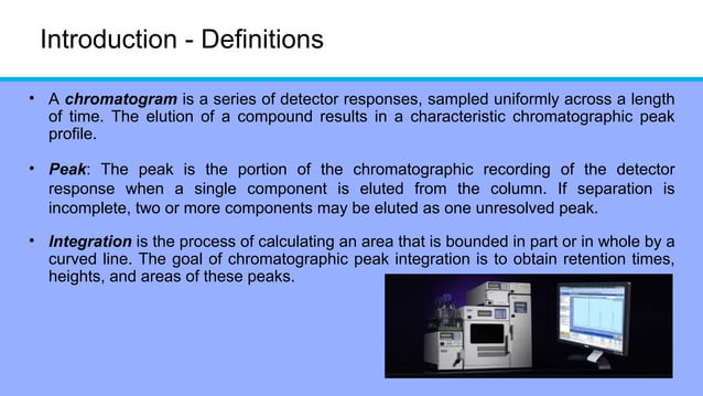 Hplc Peak Integration For Chromatography Ppt