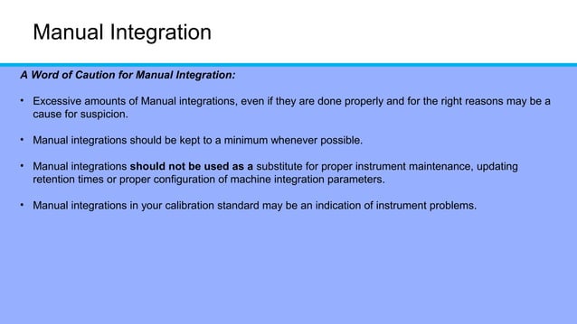 HPLC - Peak integration for chromatography | PPT | Chemistry | Science