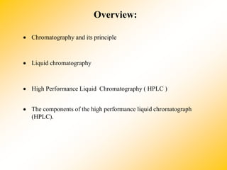 Hplc ppt | PPTX | Chemistry | Science