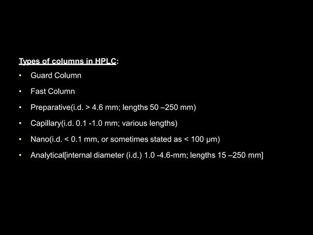 HPLC-Pppt high performance liquid chromatography | PPT