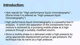 High performance liquid chromatography pptx | PDF