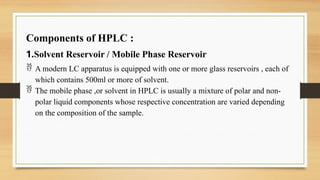 HPLC (1) (2).pptx instrumental methods of analysis | PPTX