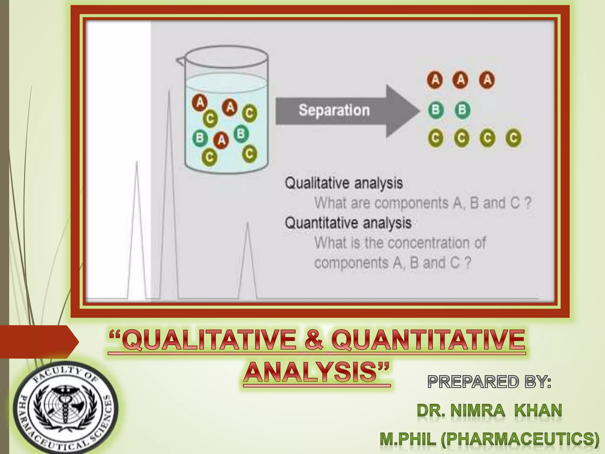 Quantitative and Qualitative analysis of HPLC and GC | PPTX