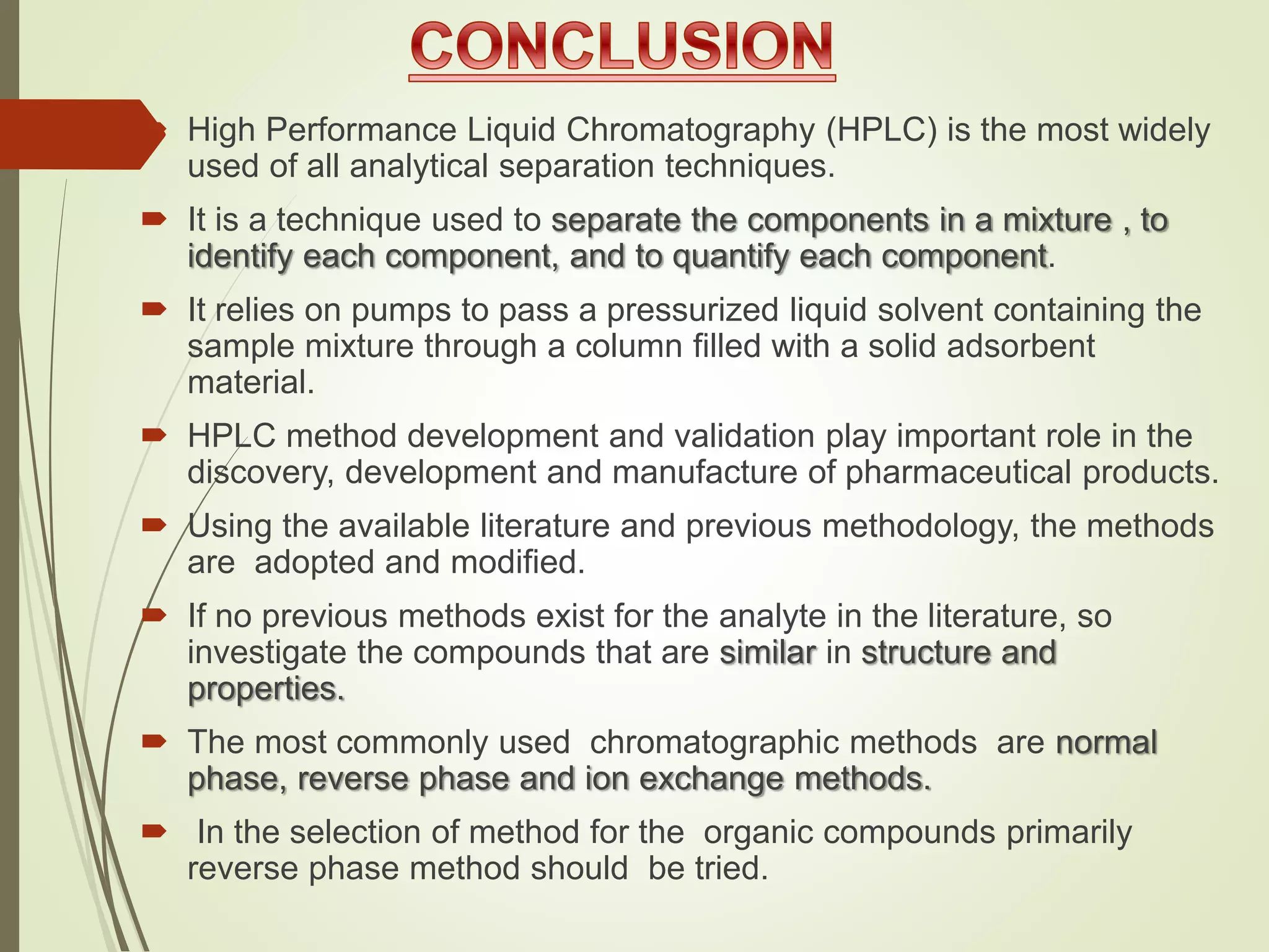 Quantitative And Qualitative Analysis Of Hplc And Gc Pptx