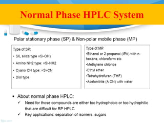 Hplc (basic principles, operation and maintenance) | PPTX