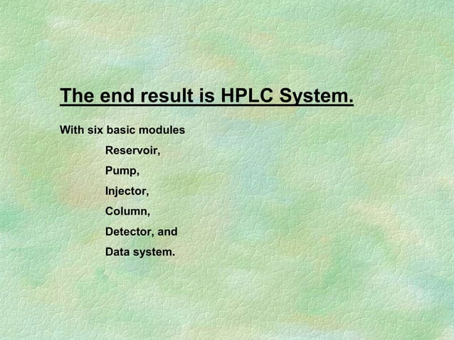 HPLC Basics.ppt | Chemistry | Science