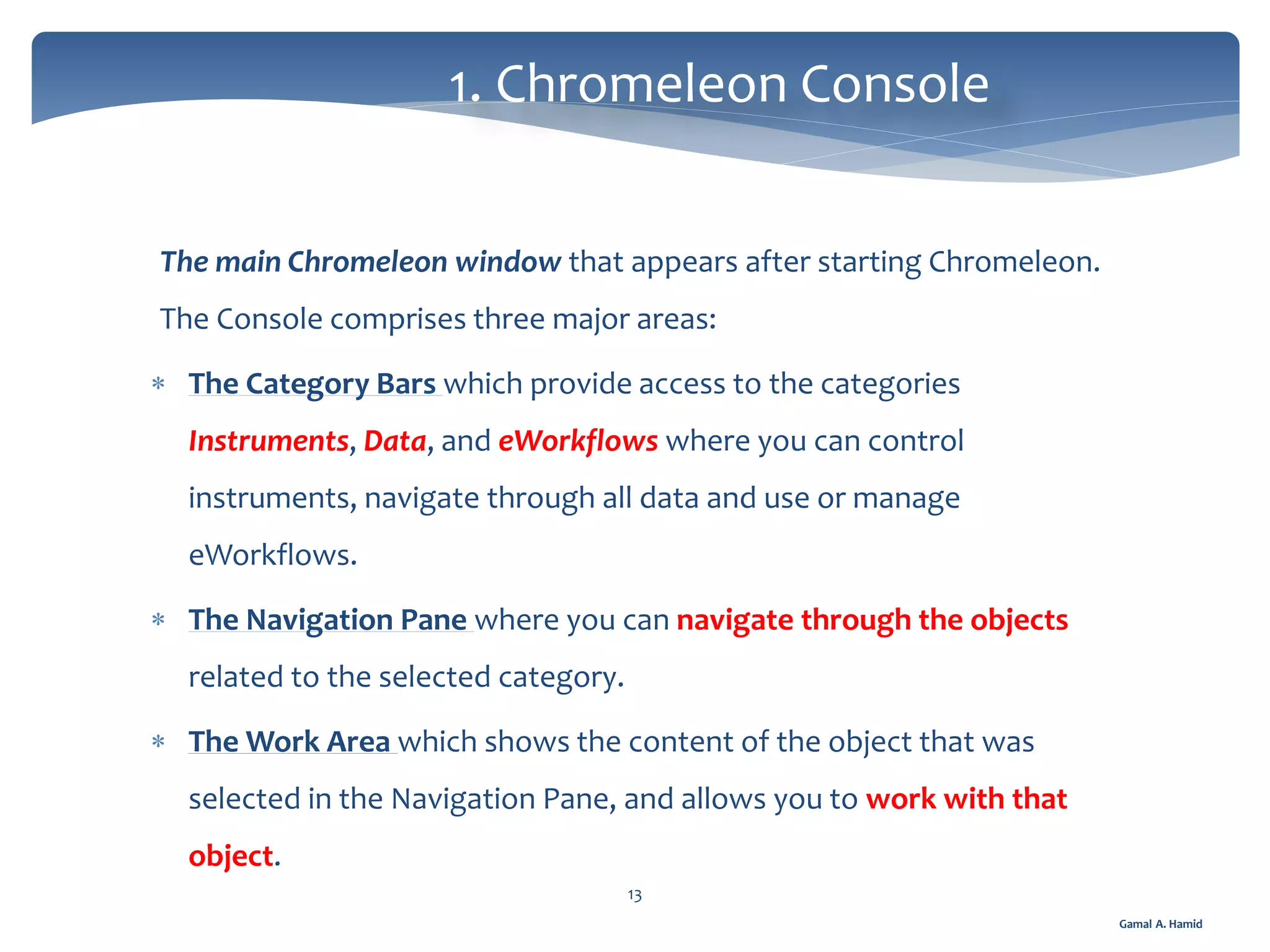 HPLC Chromeleon Software | PPTX