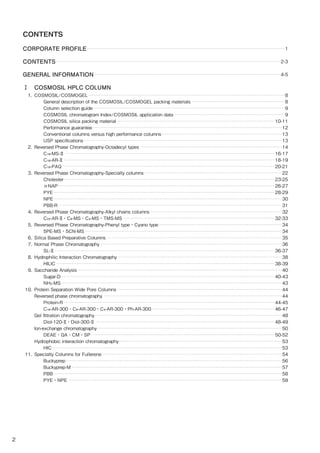 Hplc columns cosmosil | PDF