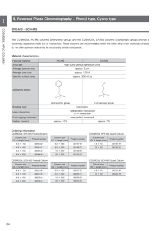 Hplc columns cosmosil | PDF