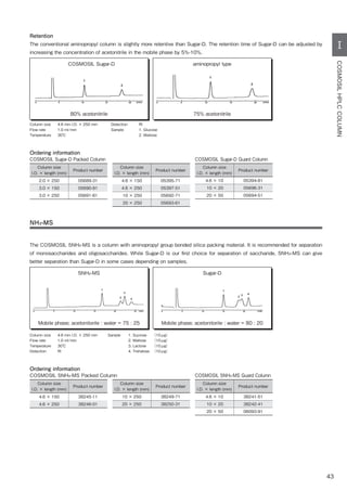 Hplc columns cosmosil | PDF