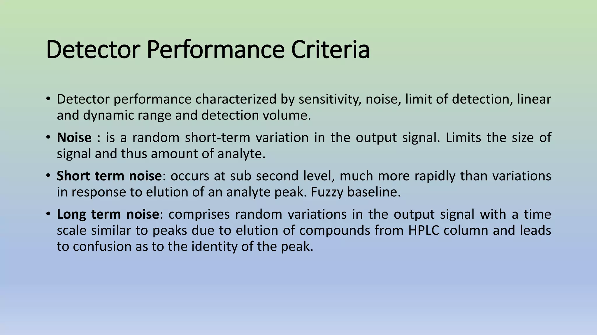 Detectors of HPLC | PPTX