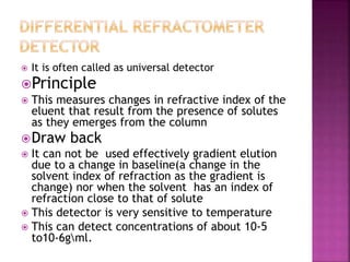 Hplc detectors | PPTX