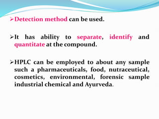 HPLC (High performance liquid chromatography) for Pharmaceutical ...