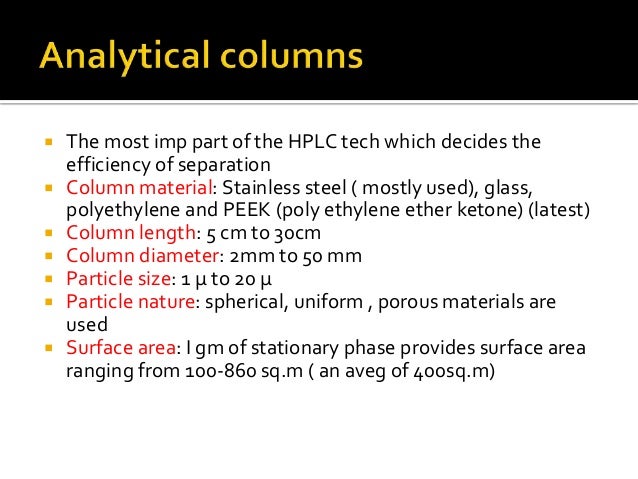 Types Of Hplc Column As Per Usp - Design Talk