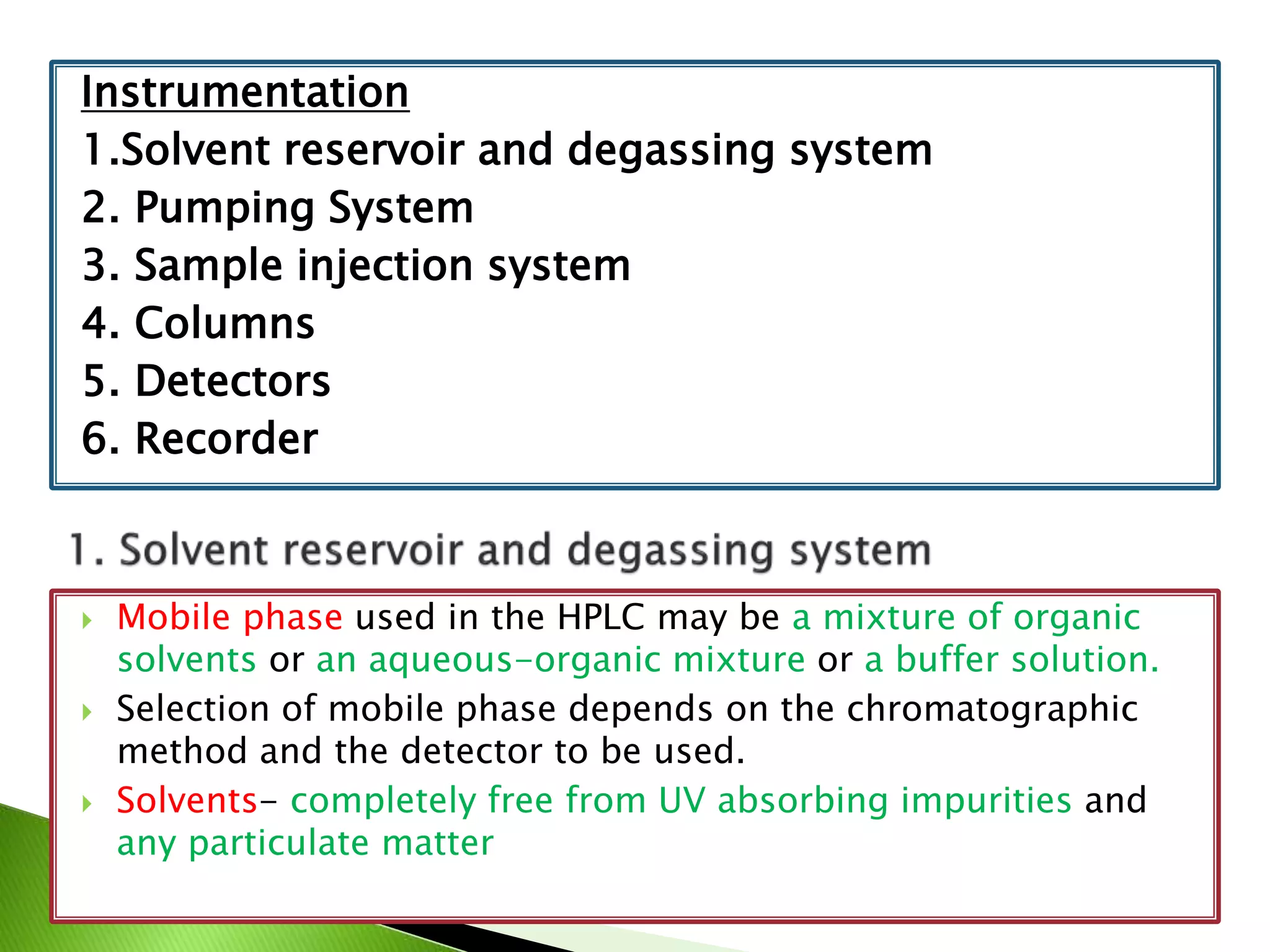 HPLC,introduction, theory, instrumentation, advantage, limitation ...