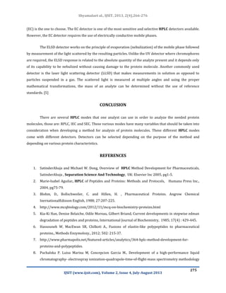 Hplc method development for proteins and polypeptides ijsit 2.4.2 | PDF