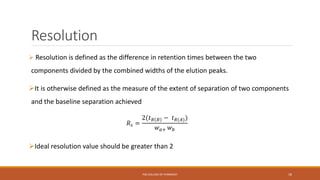 Hplc parameters, factors affecting resolution | PPTX