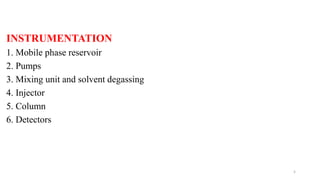 HPLC (High pressure liquid chromatography) | PPTX