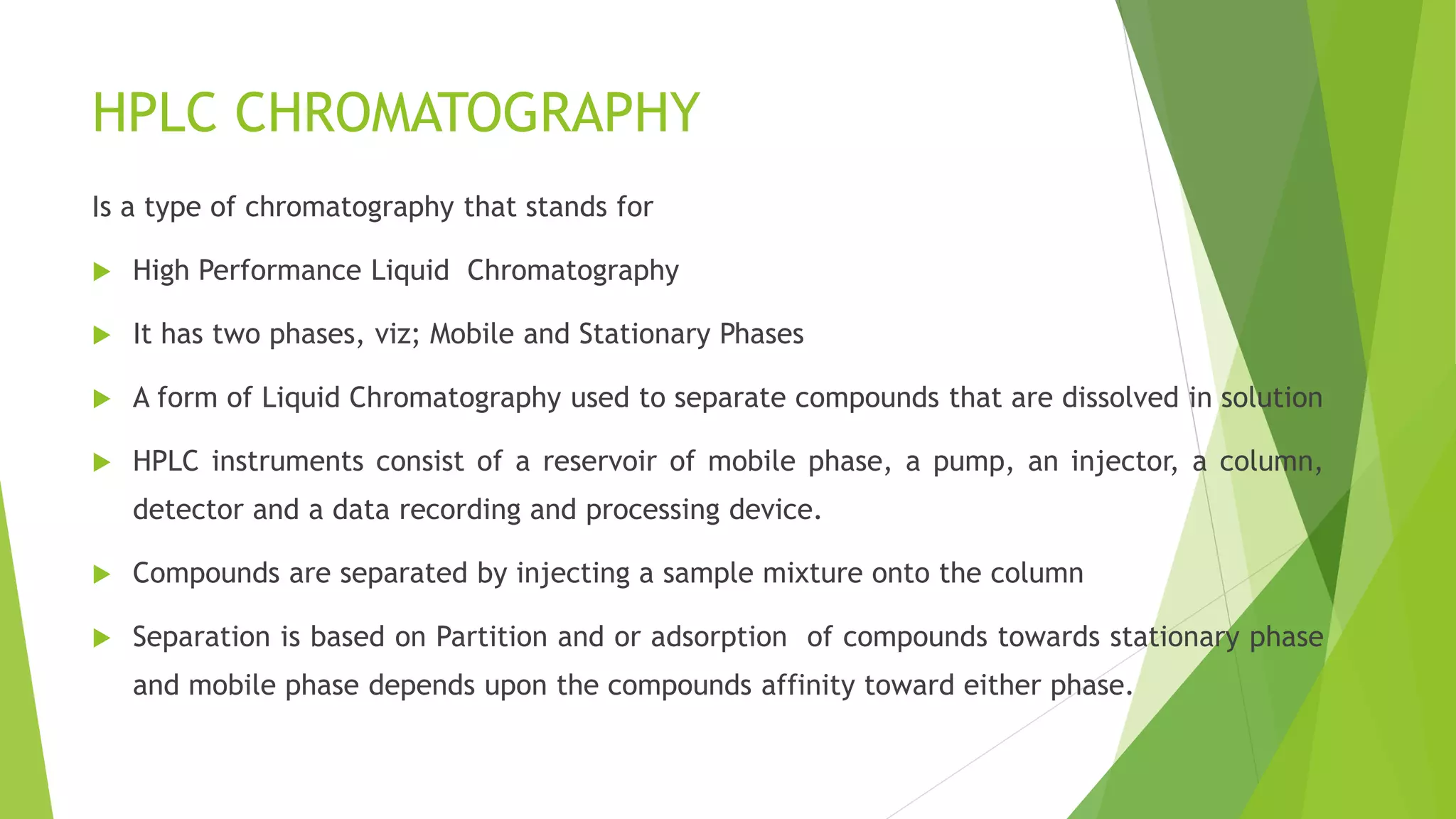 Introduction to HPLC | PPTX