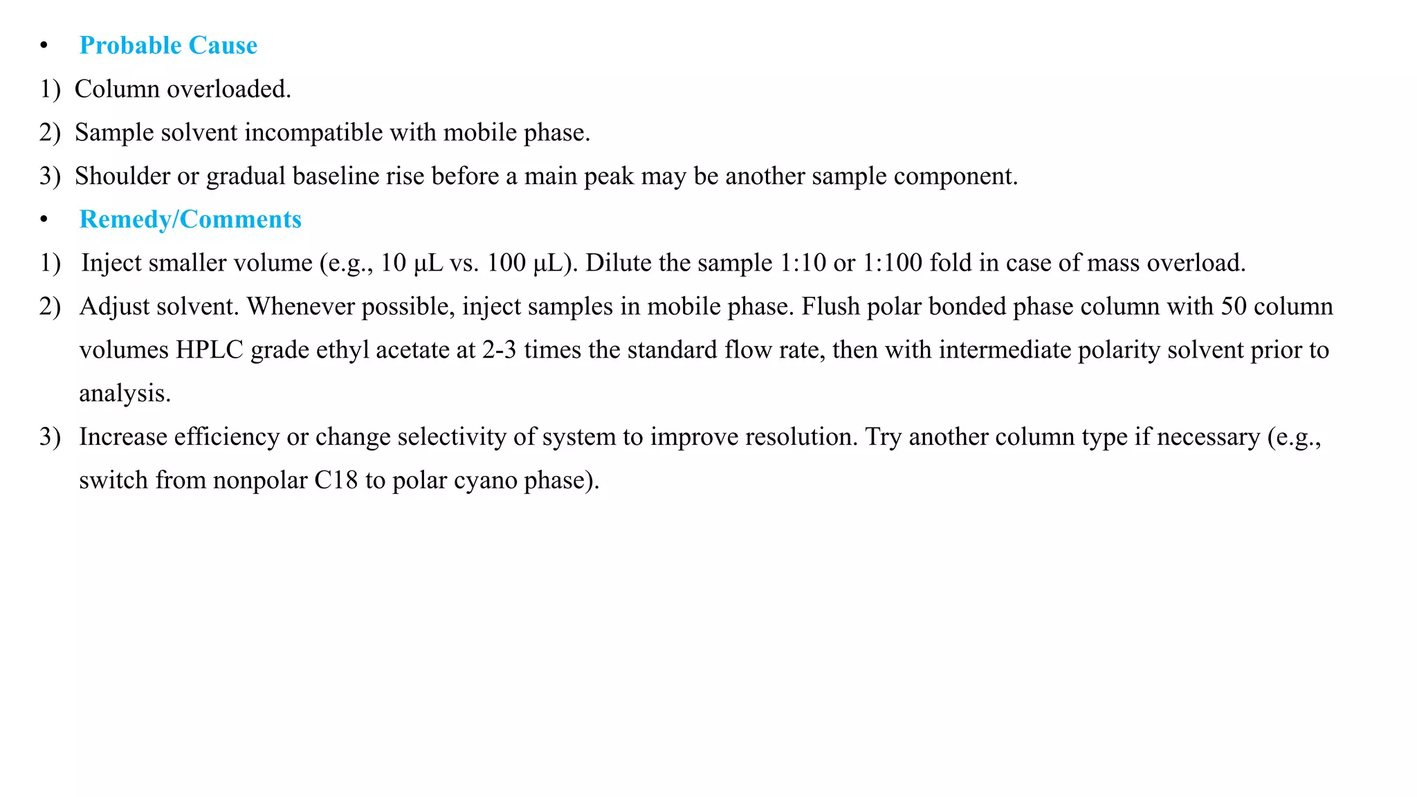 HPLC Problems, Probable Causes, and Remedies2020.pptx