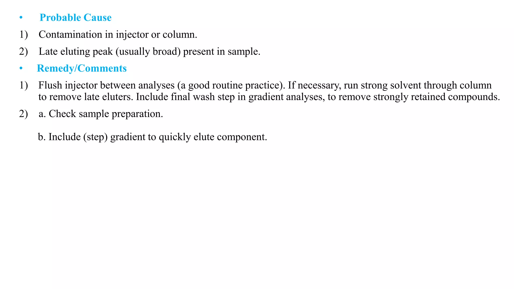 HPLC Problems, Probable Causes, and Remedies2020.pptx