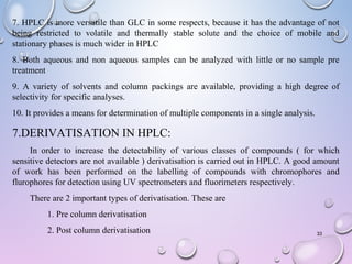 HPLC (HIGH PERFOMANCE LIQUID CHROMATOGRAPHY) | PPT