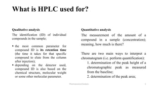 High performance Liquid Chromatography | PDF
