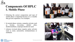 High performance Liquid Chromatography | PDF