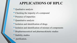 HPLC INTRO AND TROUBLESHOOTING | PPTX
