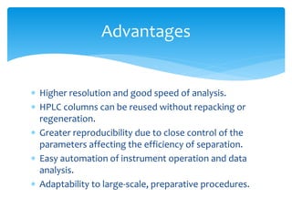High Performance Liquid Chromatography (HPLC) | PPTX