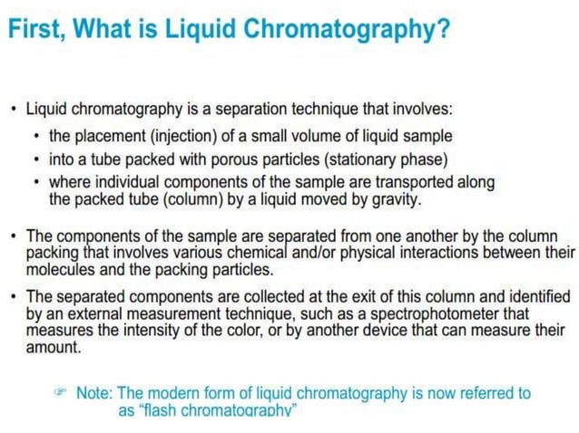 HPLC[ HIGH PERPROMANCE LIQUID CHROMATOGRAPHY OR HIGH PRESSURE LIQUID ...