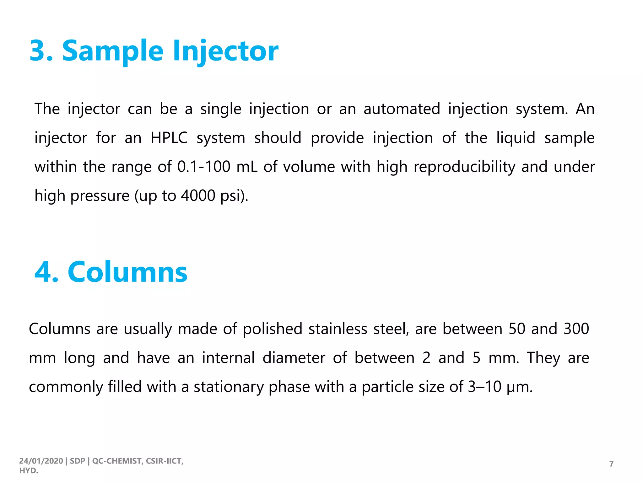 HPLC (High-Performance Liquid Chromatography) Basic Overview - IICT ...