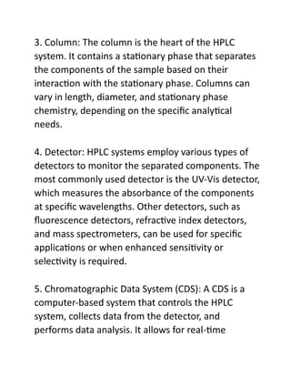 HPLC BMLT/ DMLT High Performance Liquid Chromatography | DOCX