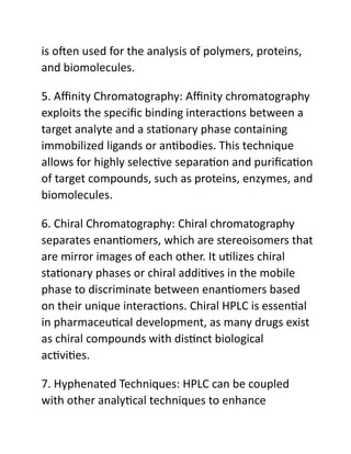HPLC BMLT/ DMLT High Performance Liquid Chromatography | DOCX