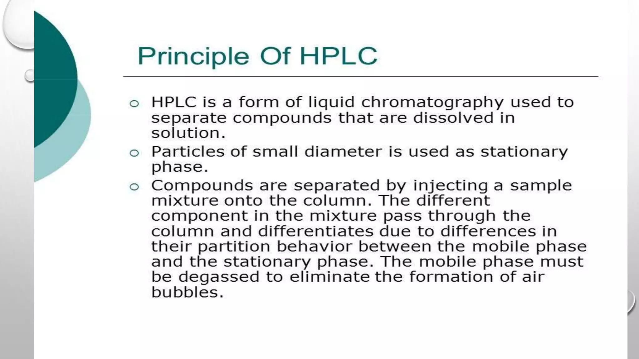 High Pressure Liquid Chromatography HPLC ( Clinical Biochemistry ) | PPT