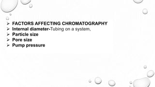 High Pressure Liquid Chromatography HPLC ( Clinical Biochemistry ) | PPTX