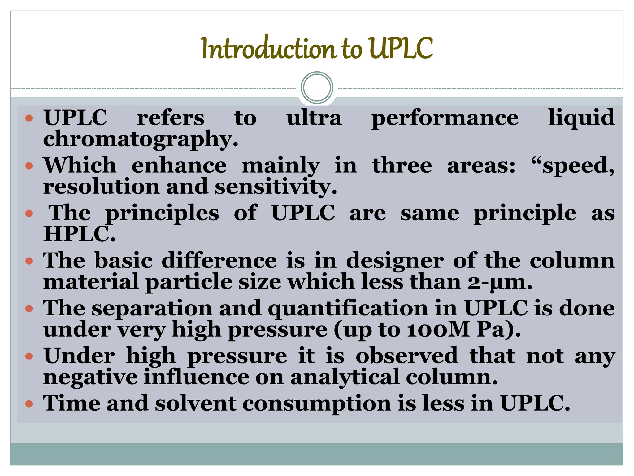 HPLC & UPLC omkar.pptx isf college of pharmacy moga | PPTX