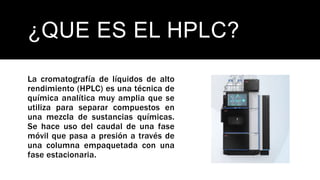 Presentación HPLC y FPLC, ingeniera enzimática .pptx