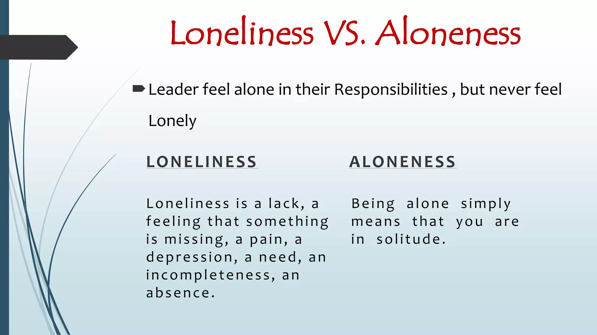 Why Leaders are Lonely at top | PPTX