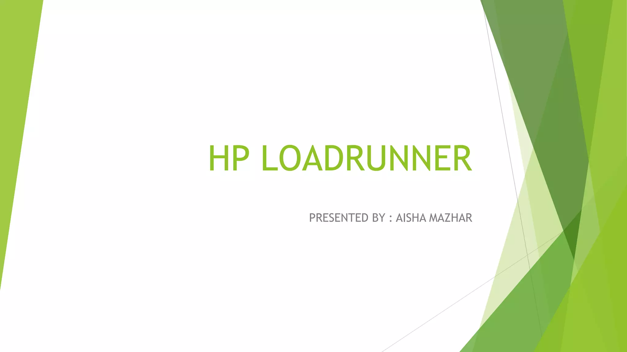 Introduction To Performance Testing And Loadrunner Pptx Operating Systems Computer Software
