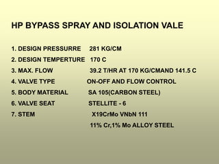 HP LP BYPASS SYSTEM | PPT