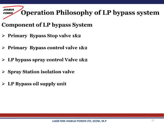 HP & LP ByPass System in 600MW power plant | PPTX