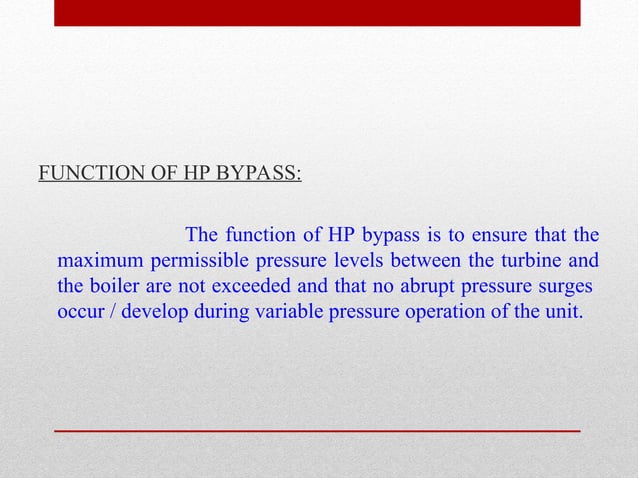 HP_LP_Bypass_System and its use in thermal Power plant | PPT | Home ...