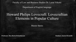 Lovecraftian Language