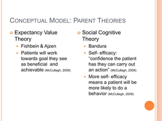 Pender's Health Promotion Model- Critique of Theory Using Fawcett's ...